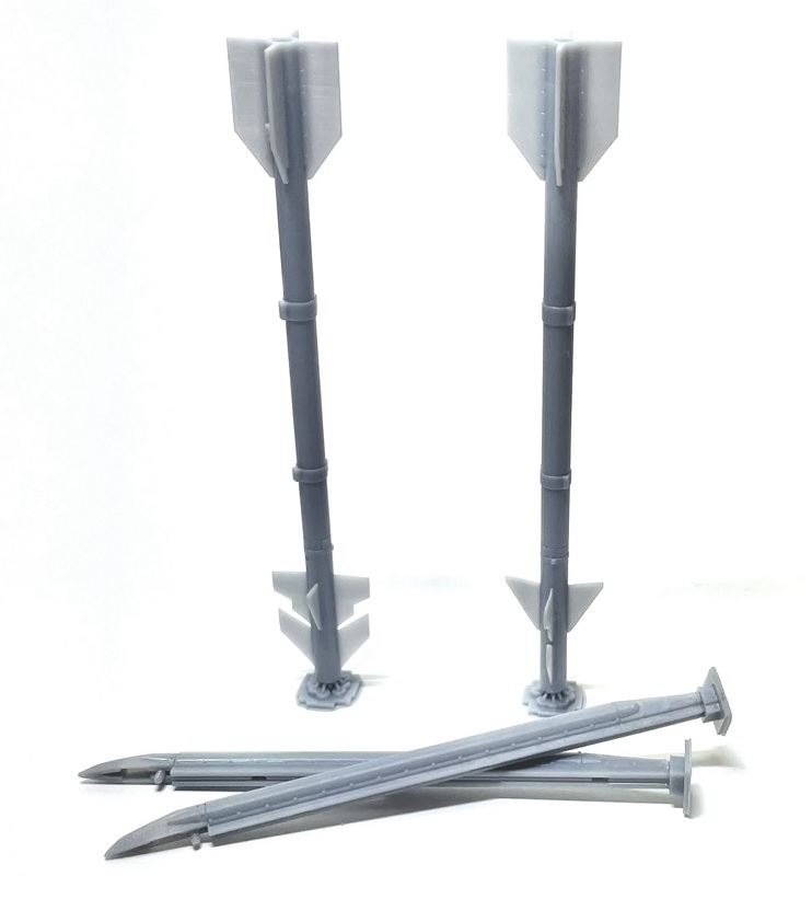 Kentron V3B Kukri IR Air-to-Air Missile and Launch Rail (Set of 2 ...